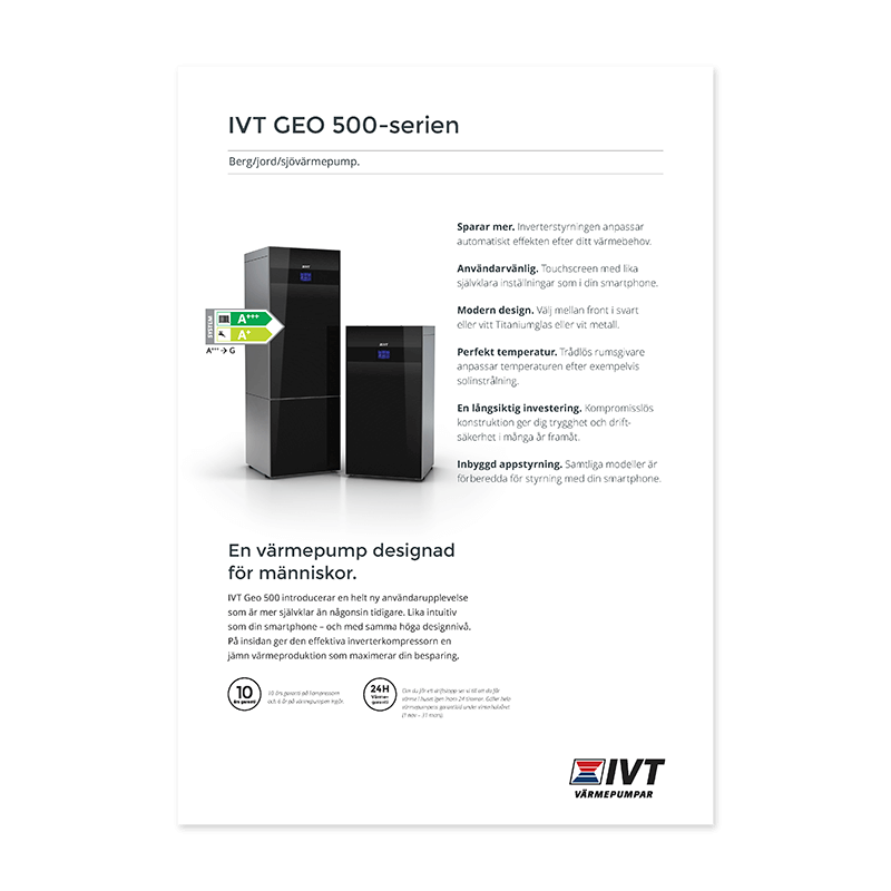 Bergvärme från IVT | Sänk dina kostnader med en IVT bergvärmepump